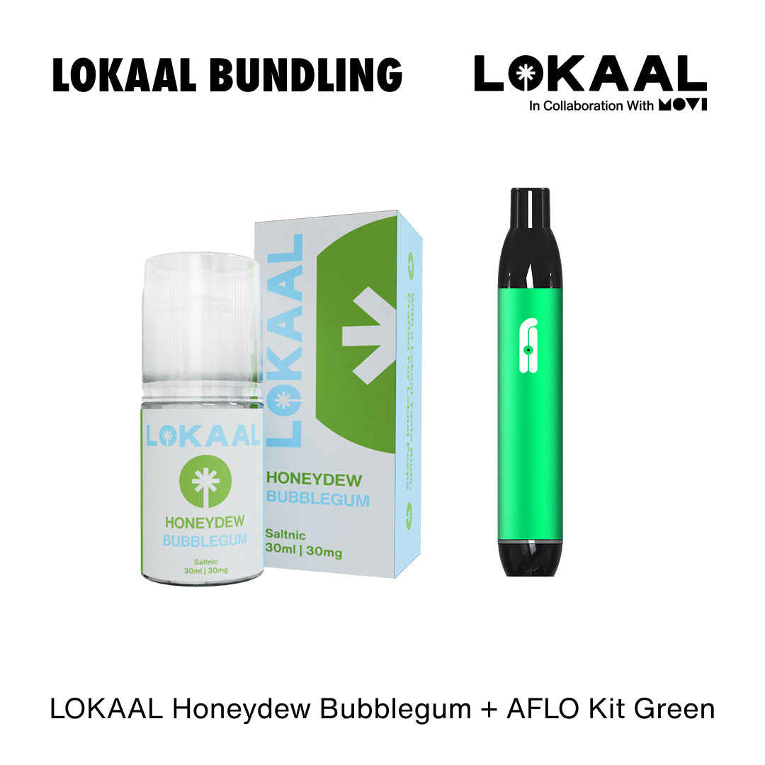 BUNDLING POD AFLO KIT + LOKAAL SALTNIC 30ml 30mg – MOVI