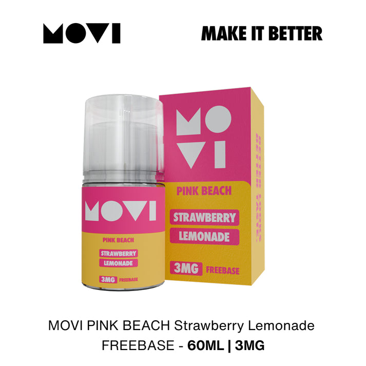 Liquid Movi Freebase 60ml Komodo Series Pink Beach by Movi – MOVI